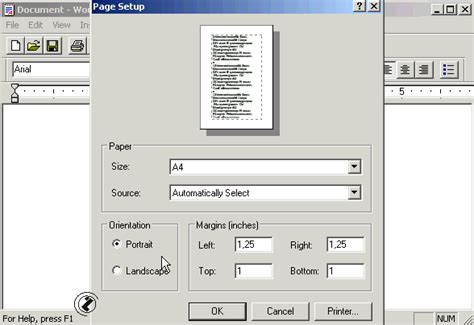 WORDPAD Orijentacija Papira PAGE ORIENTATION