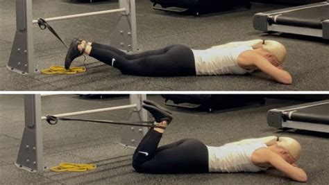 Seated Hamstring Curls With Theraband