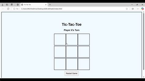 Webdevelopment Skillcraft Javascript Html Css Tictactoe Sasi V