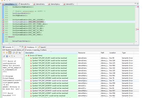 project demo c674x lcdkomapl138 in starterware has some bug when build