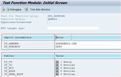 SAP ABAP Function Module To Send Email