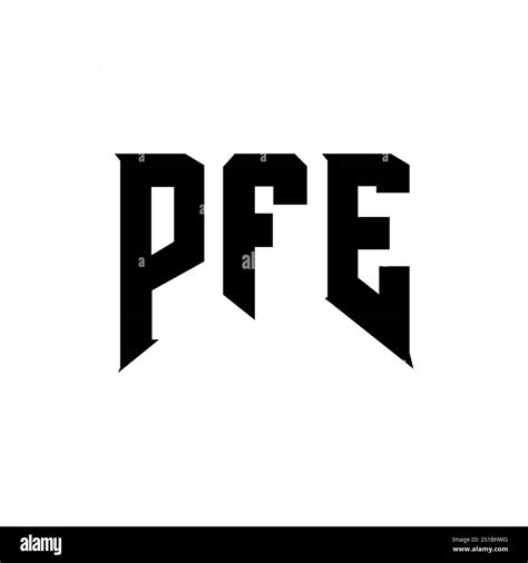 Pfe Letter Logo Design For Technology Company Pfe Logo Design Black And White Color Combination