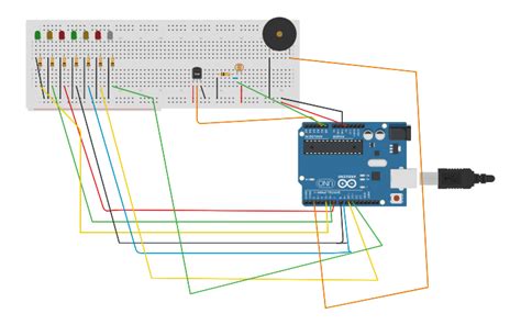 Circuit Design Alarme Multiproposito Tinkercad