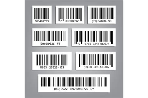 Bar Code Set Vector Upc Bar Codes Graphic By Pikepicture · Creative