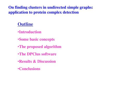 Comparative Genomics (Network Biology) - ppt download