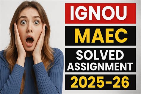 Ignou Maec Solved Assignment 2025 26 Free