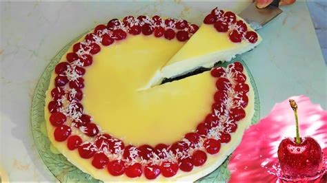 Чийзкейк с бял шоколад и череши Вкусен десерт за Вашия празник Youtube