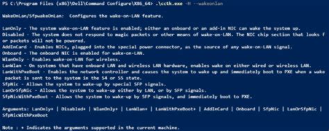 UPDATE Using Dell Command Configure To Set Wake On LAN For Dell Computers The Bandaid Sysadmin