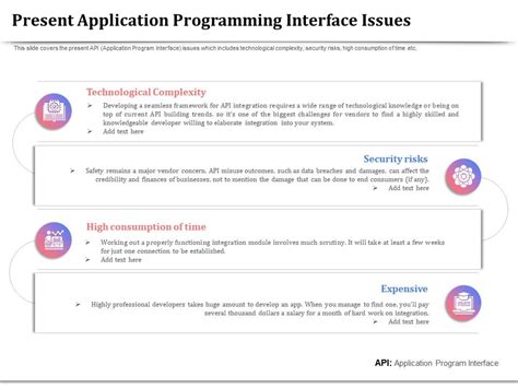 present application programming interface issues security risks ppt
