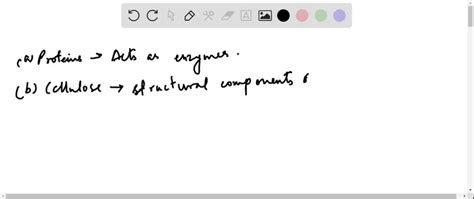 solved match the macromolecule with its function