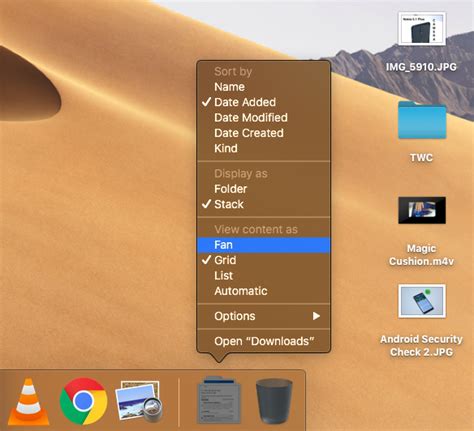 How To Customise Folders On The Dock In MacOS