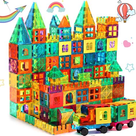 Magnetic Building Blocks Picasso Tiles 63 Piece Magnetic Building