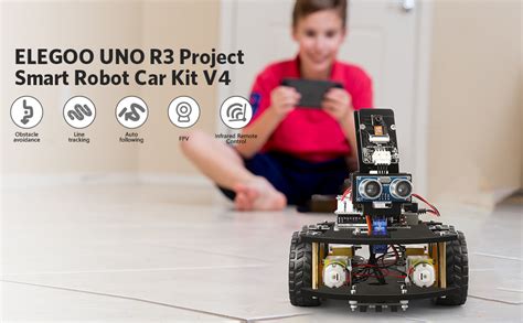 Elegoo Uno R3 Kit Robótico De Coche V40 Arduino Smart Robot Car Kit De Juguete Inteligente Y