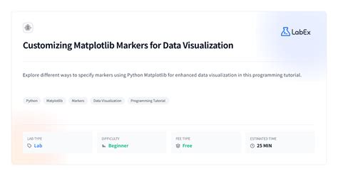 Python Matplotlib Markers Data Visualization Labex