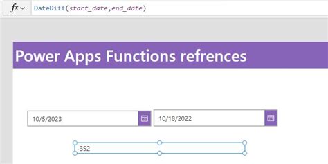 how to use powerapps datediff function microsoft power platform