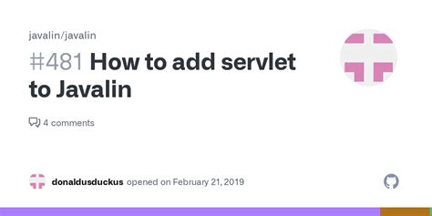 how to add servlet to javalin · issue 481 · javalin javalin · github