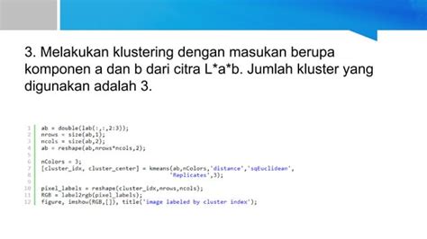 Segmentasi Citra Dengan Kmeans Mathlabpptx