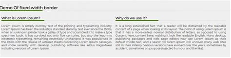 Half Border Design And Fixed Width Border Design In Css Techbriefers