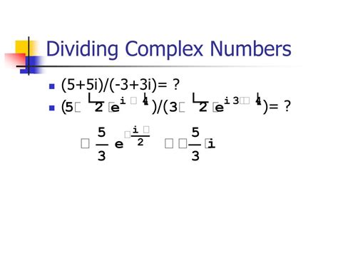 PPT Complex Numbers PowerPoint Presentation Free Download ID 297895