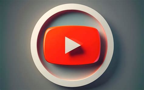 Premium Photo 3d Youtube Icon Button