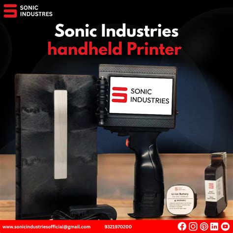 buy now sonic industries plastic thermal inkjet date coder handheld
