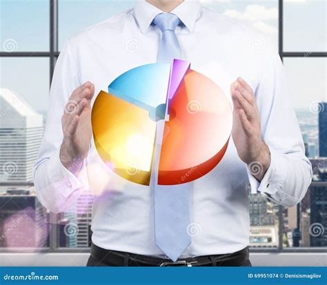 Pie Chart Office Interior Stock Photo Image Of Abstract