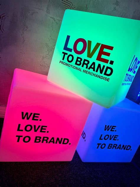 How Amazing Are These Led Light Cubes We Recently Branded For The Amazing Team Over At Love To