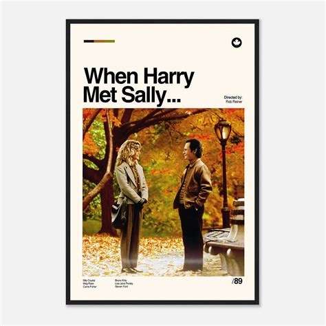 When Harry Met Sally Poster Rob Reiner Retro Poster Citiesbox