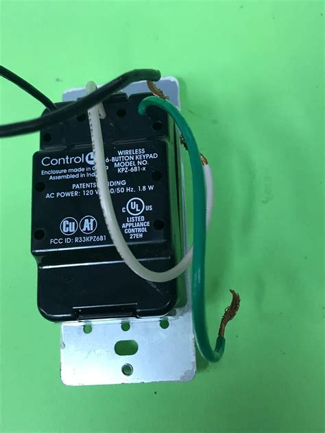 Control4 Control 4 Kpz 6b1 Black Wireless 6 Button Keypad For Sale Online Ebay