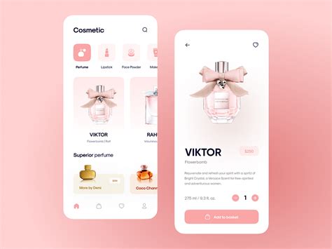 Perfume E Commerce Mobile App By R Min Max For Aqua Design On Dribbble