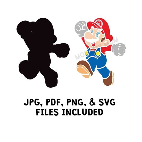 Super Mario Layered Svg Mario Luigi Svg Mario Cut File Etsy
