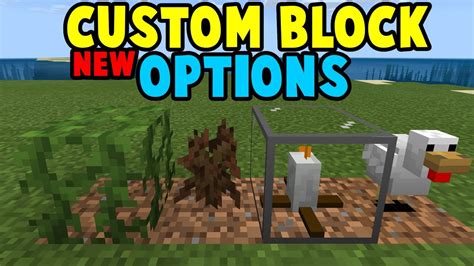 Minecraft 11610056 Beta New Custom Block Models And Options Youtube