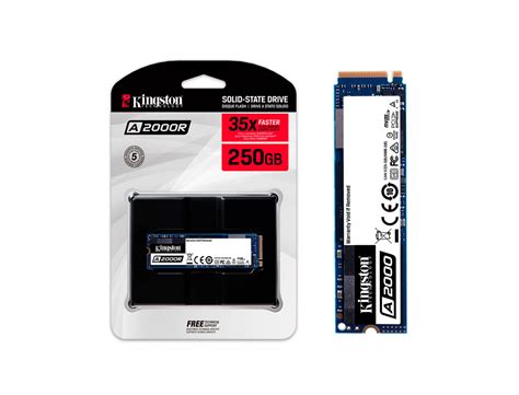SSD M.2 NVMe SOLIDO KINGSTON A2000 250GB - SA2000M8/250G 2280 - SMARTECH
