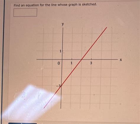 solved find an equation for the line whose graph is