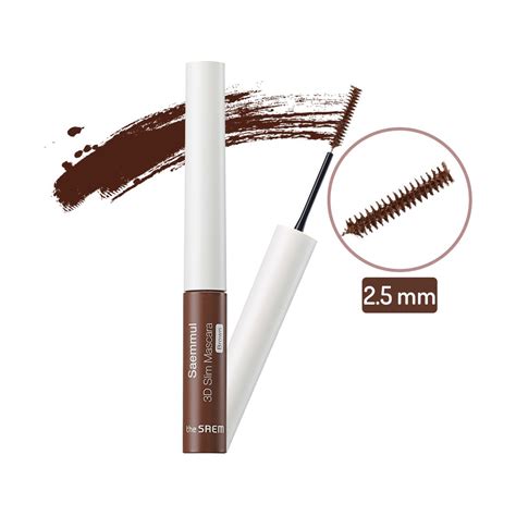 The Saem | Saemmul 3D Slim Mascara | Ultra İnce | Brown – Vionine