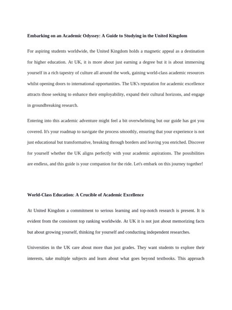 Embarking On Your Academic Odyssey Pdf Knowledge