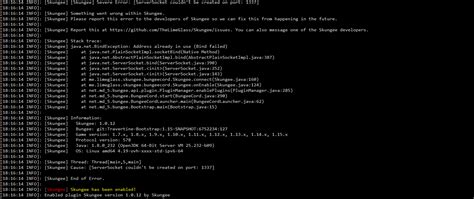 error on load and connection · issue 130 · skungee skungee · github