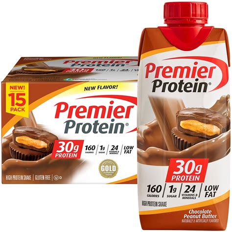 Premier Protein 30G High Protein Shake, Chocolate Peanut Butter (11 Fl ...