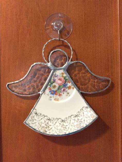 China Plate Angels Stained Glass Angel Mosaic Art