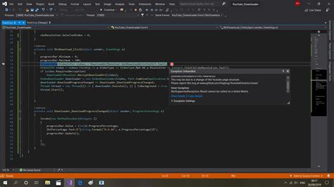 YoutubeExtractor YoutubeParseException Issue Flagbug YoutubeExtractor GitHub
