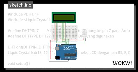 DHT LCD Wokwi ESP32 STM32 Arduino Simulator