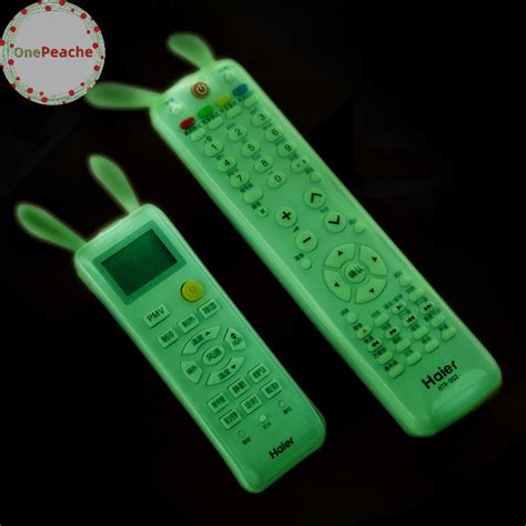 Onepeache ซิลิโคนทีวีรีโมทคอนโทรลฝาครอบ Luminous เครื่องปรับอากาศป้องกันฝุ่น Th Shopee Thailand