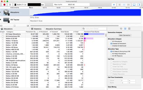 Ios Instruments Allocation And Leaks Crash The Xamarin Application Stack Overflow