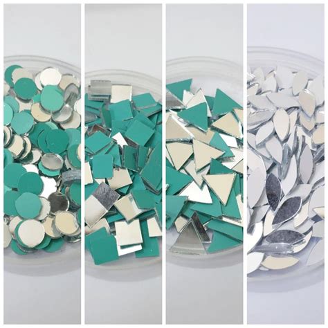 200 Pcs 50 Pcs Each Round Square And Triangle And Leaf Shape Diy Small