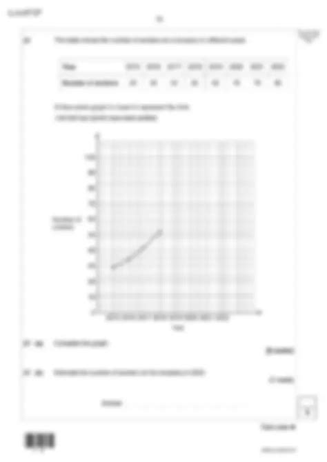 2024 Aqa Gcse Mathematics 8300 1f Foundation Paper 1 Question Paper Mark Scheme Insert