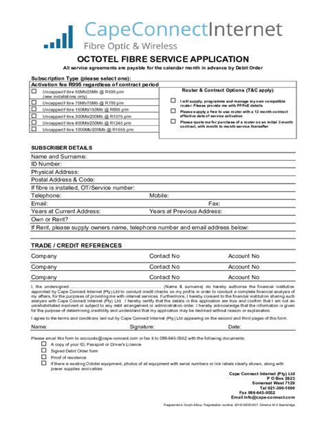 Fillable Online Fibre To The Home Service Agreement NetCom Wireless Fax Email Print PdfFiller