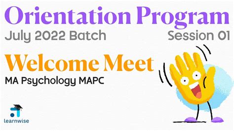 Session 1 Welcome Meet Mapc July 2022 Orientation Program Learnwise Ignou Youtube