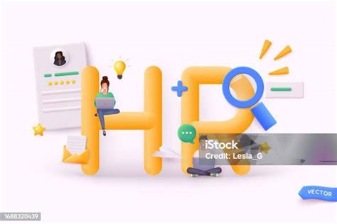 Hr 부서 인적 자원 관리 고용주 채용 후보자 채용 대행사 고용 헤드헌팅 사업 3d 웹 벡터 일러스트레이션 신규 채용에 대한 스톡 벡터 아트 및 기타 이미지 Istock