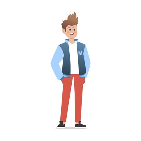 Free Psd Flat Man Character