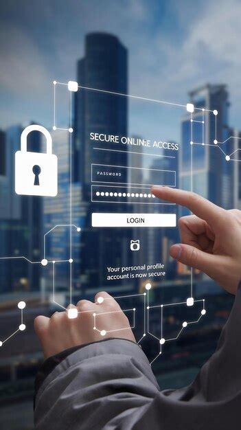 Secure Online Access With Password And Login Page To Manage Personal